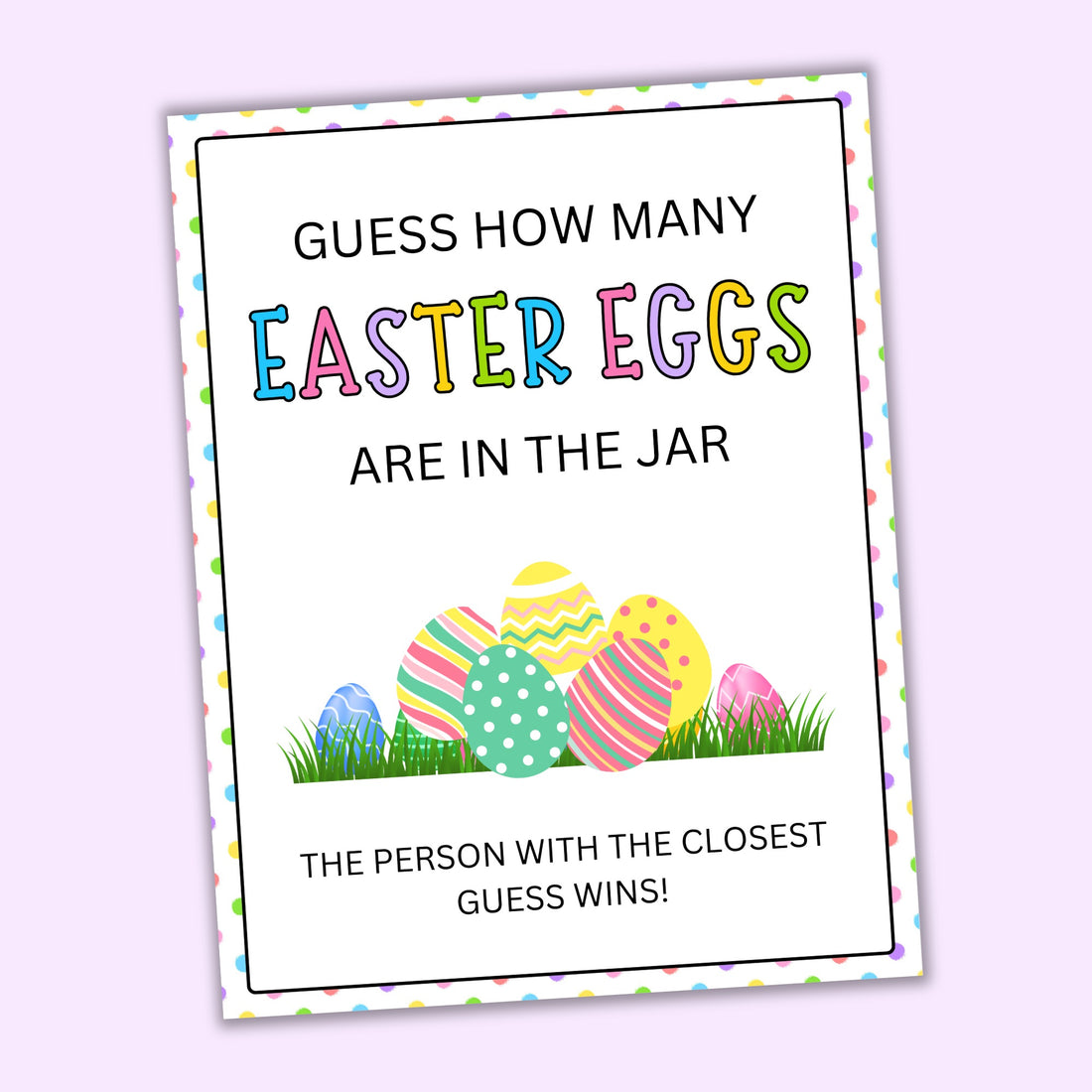 Easter Egg Guessing Game – Printables by The Craft-at-Home Family