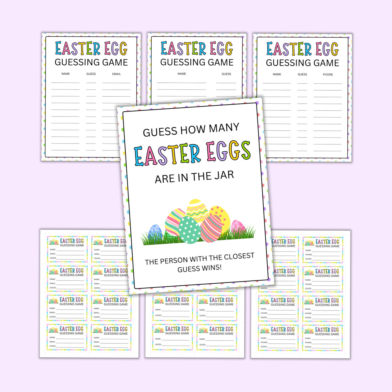 Easter Egg Guessing Game – Printables by The Craft-at-Home Family