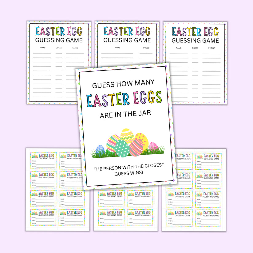 Easter Egg Guessing Game – Printables by The Craft-at-Home Family