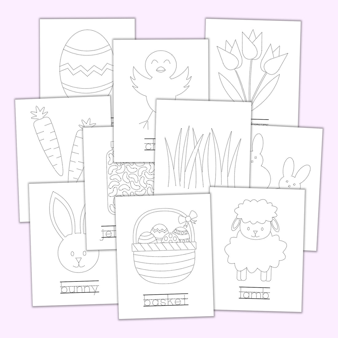 Easter Tracing Worksheets – Printables by The Craft-at-Home Family