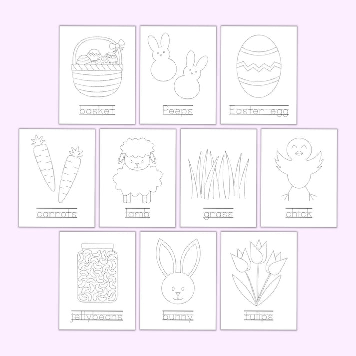 Easter Tracing Worksheets – Printables by The Craft-at-Home Family