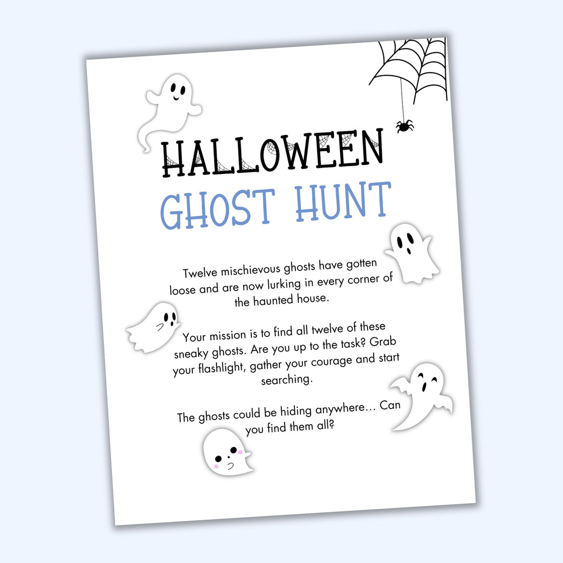 Halloween Ghost Hunt Game – Printables by The Craft-at-Home Family