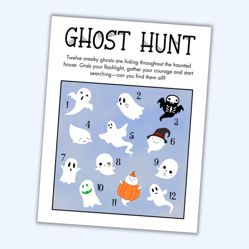 Halloween Ghost Hunt Game – Printables by The Craft-at-Home Family