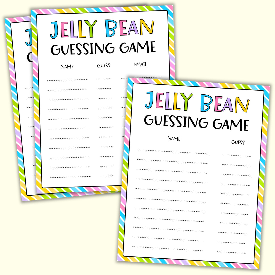 Jelly Bean Guessing Game – Printables by The Craft-at-Home Family