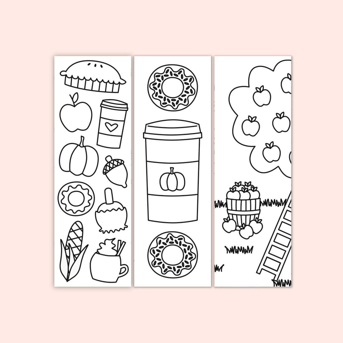 Fall Coloring Bookmarks (Set of 6) – Printables by The Craft-at-Home Family
