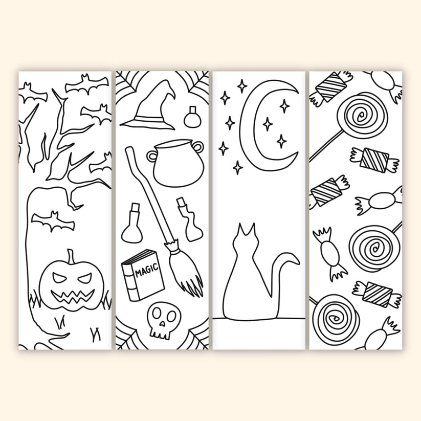 Halloween Coloring Bookmarks (Set of 8) – Printables by The Craft-at ...