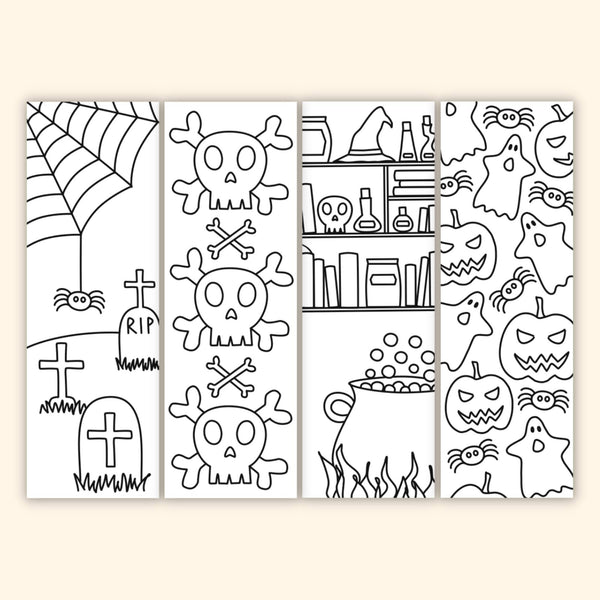 Halloween Coloring Bookmarks (Set of 8) – Printables by The Craft-at ...