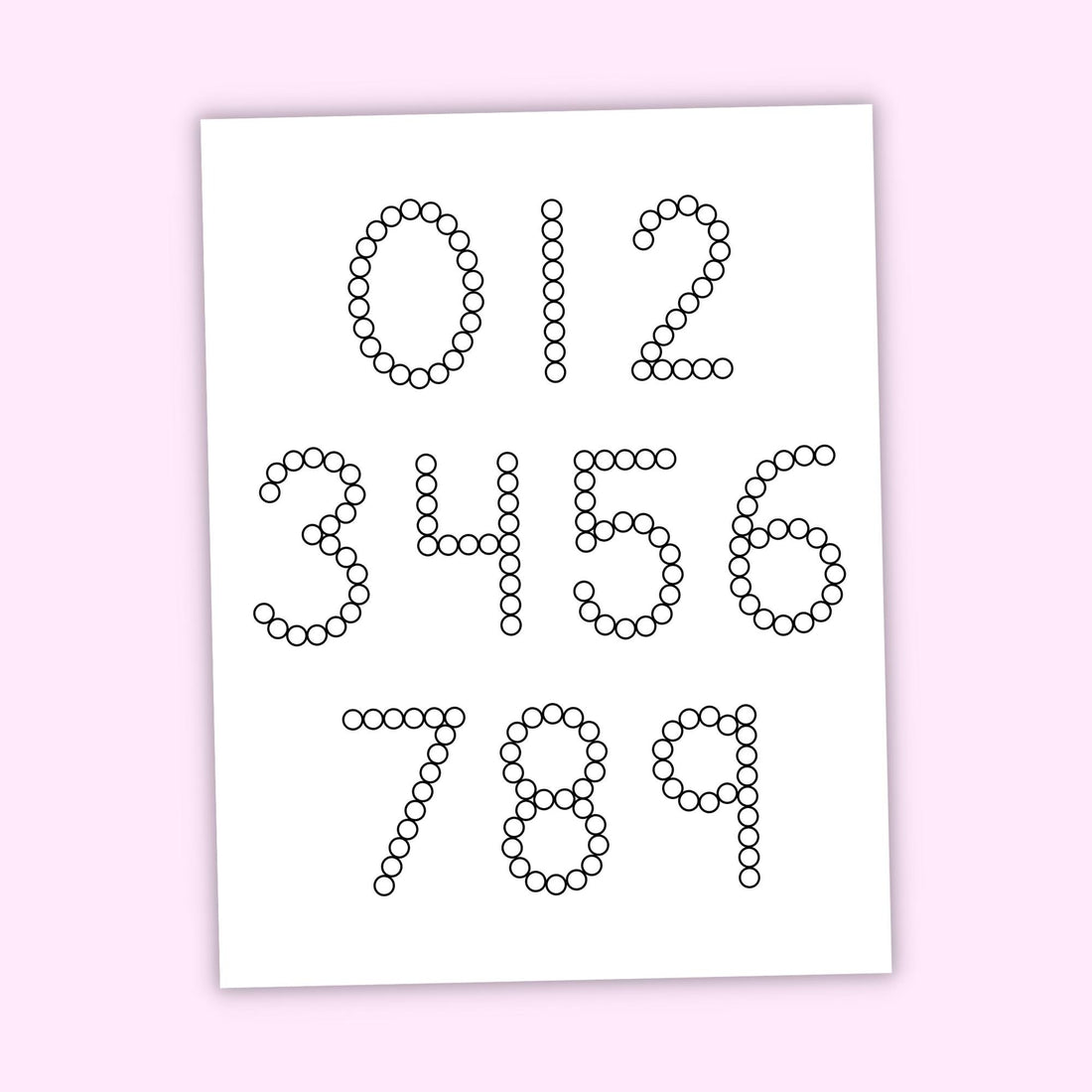 Q-Tip Alphabet & Number Sheets – Printables by The Craft-at-Home Family