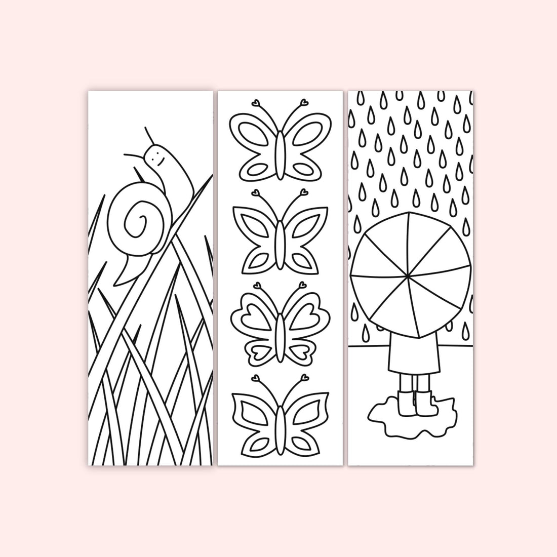 Spring Colouring Bookmarks (Set of 6) – Printables by The Craft-at-Home ...