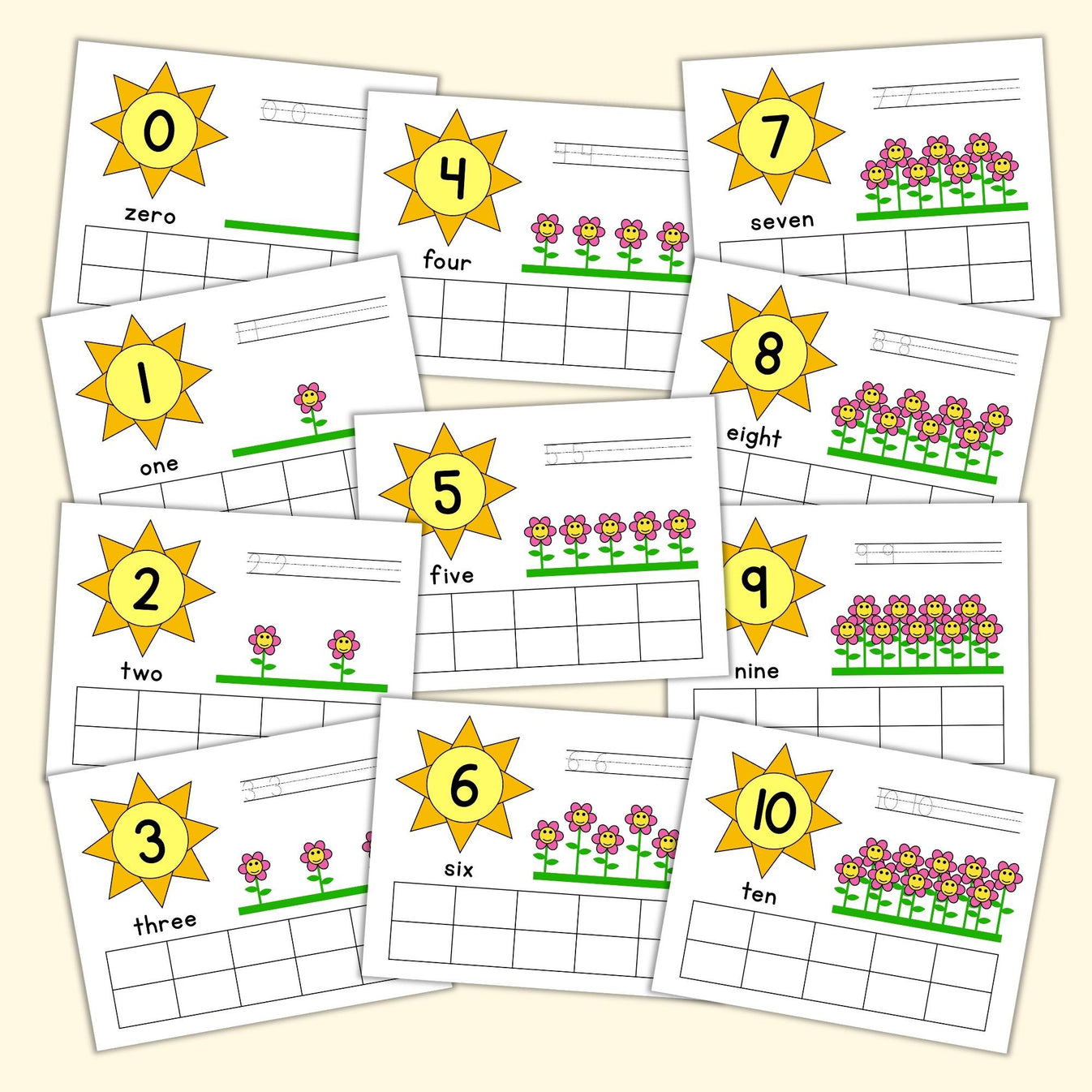 Spring Counting Bundle (32 Pages) – Printables by The Craft-at-Home Family