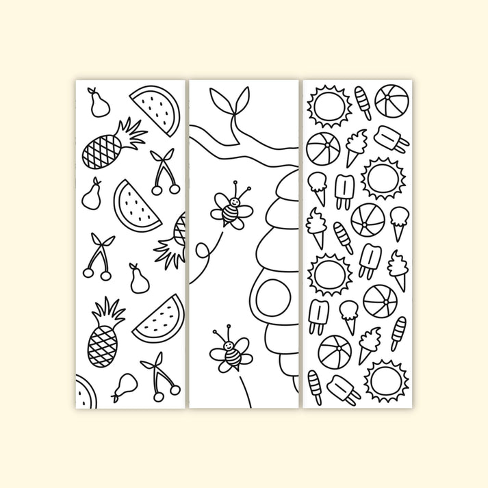 Summer Coloring Bookmarks (Set of 6) – Printables by The Craft-at-Home ...