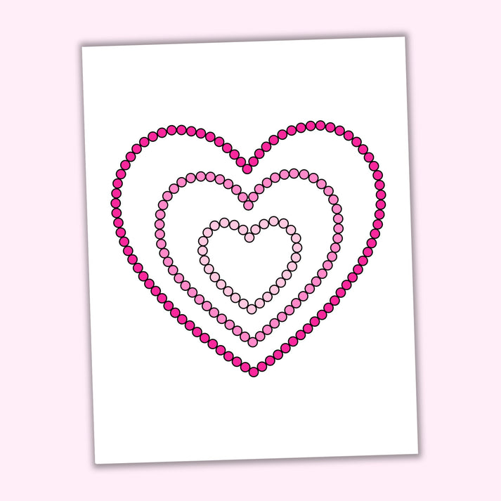 Valentine's Day Q-Tip Sheets – Printables by The Craft-at-Home Family